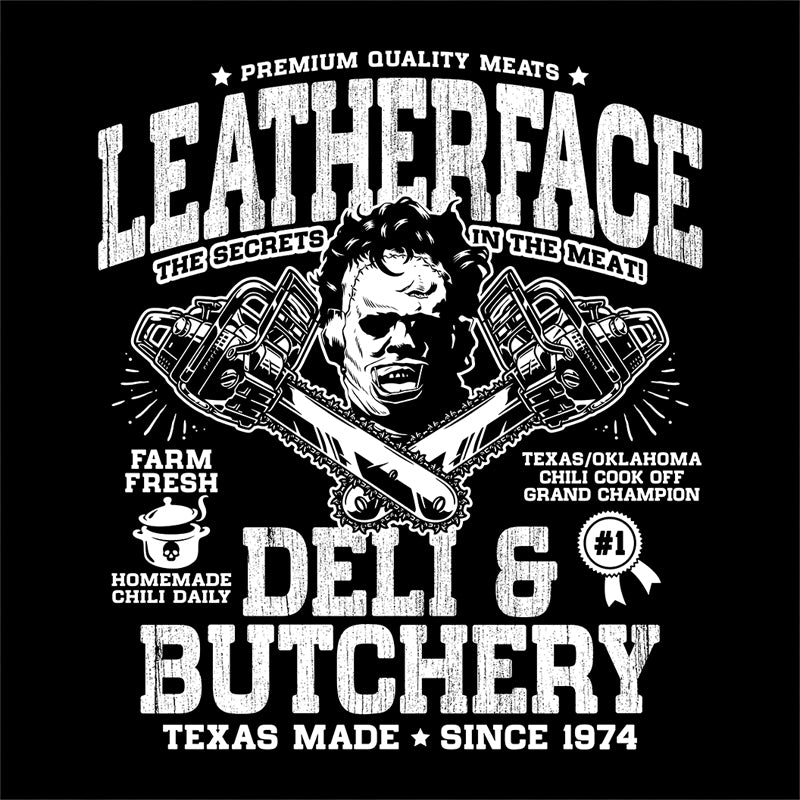 Leatherface Deli And Butchery T-Shirt - FiveFingerTees
