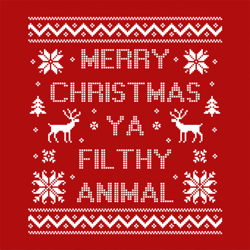 Merry Christmas Ya Filthy Animal T-Shirt - FiveFingerTees